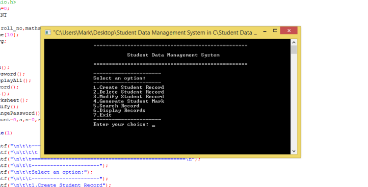 Student Data Management System in C Free Source Code | SourceCodester